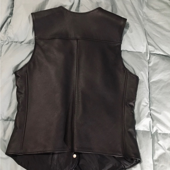 Harley-Davidson | Jackets & Coats | Harley Davidson Leather Vest Usa ...